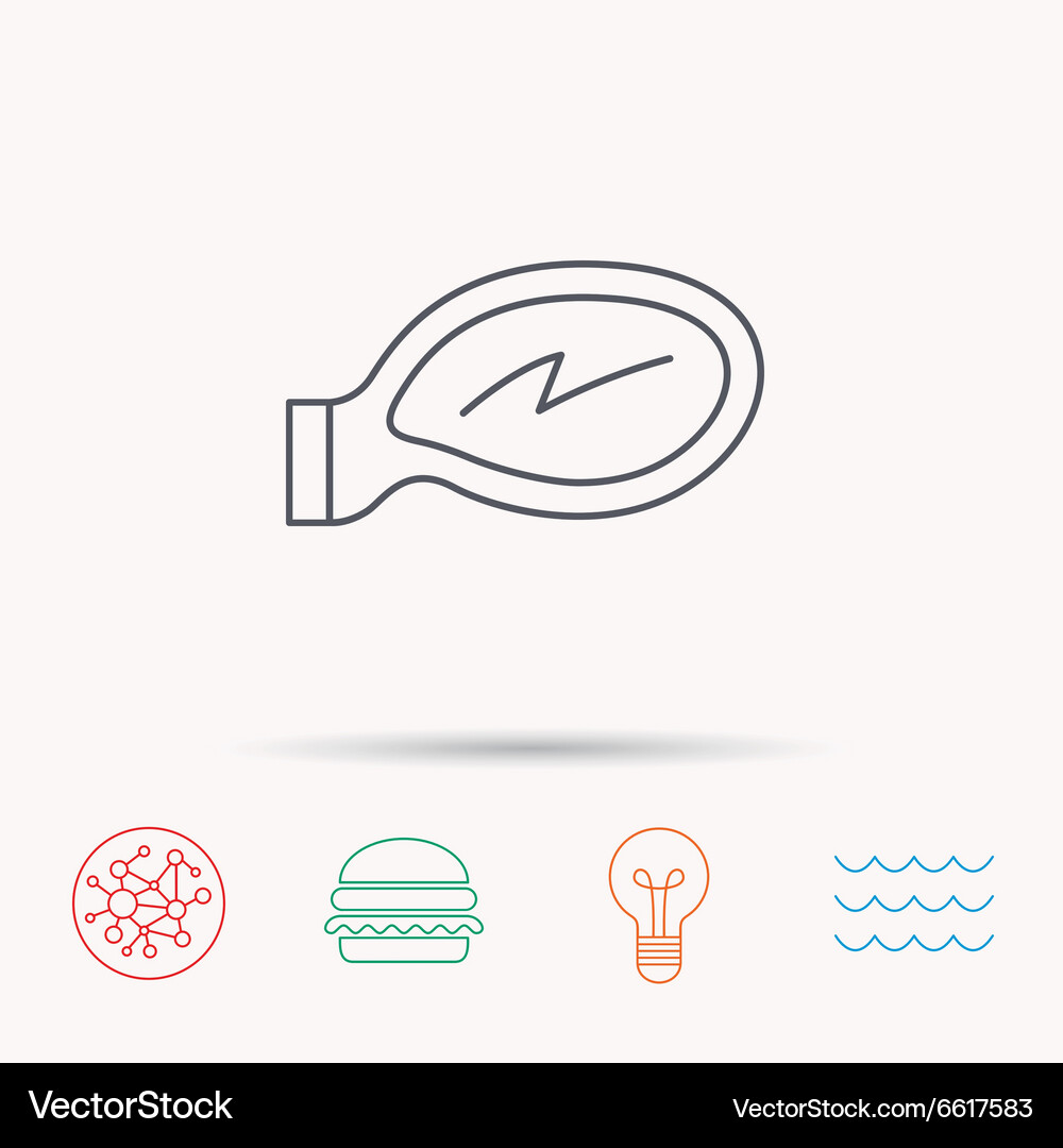 Car mirror icon driveway side view sign Royalty Free Vector