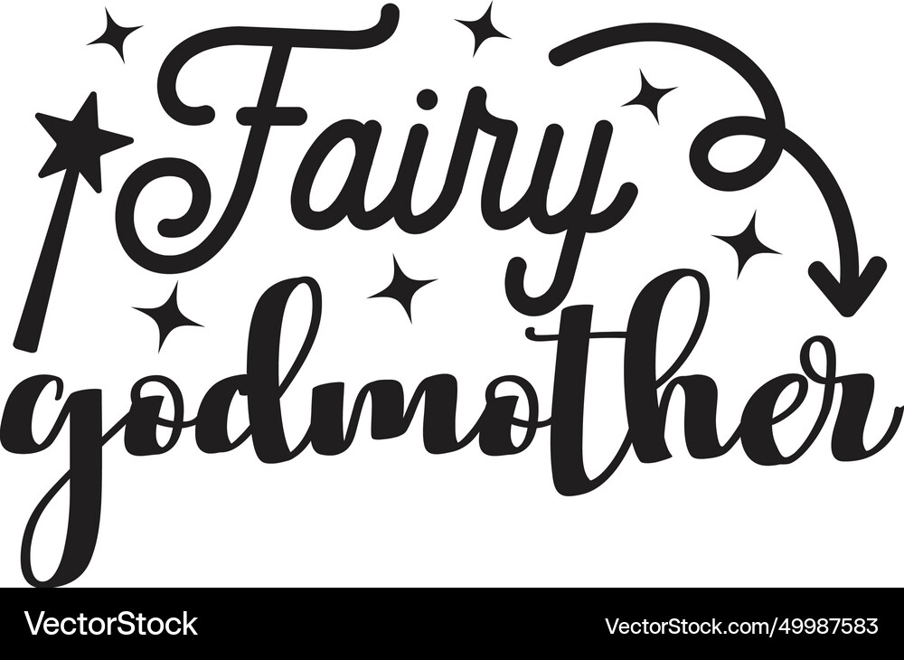 Fairy godmother design on white background Vector Image