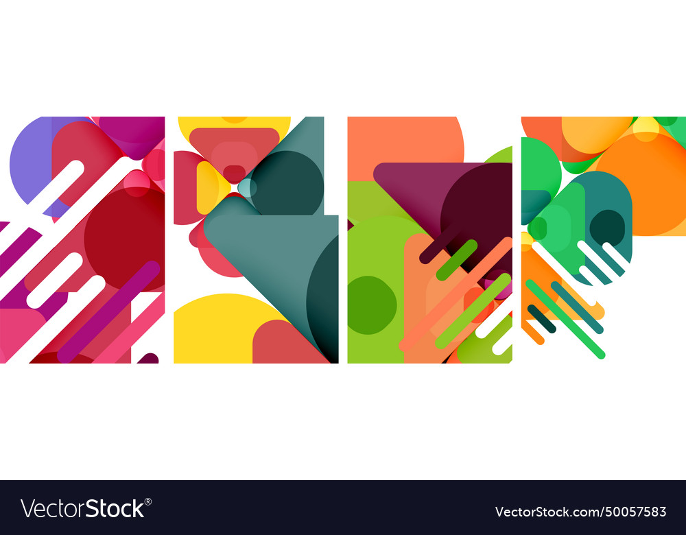Geometric elements abstract backgrounds Royalty Free Vector
