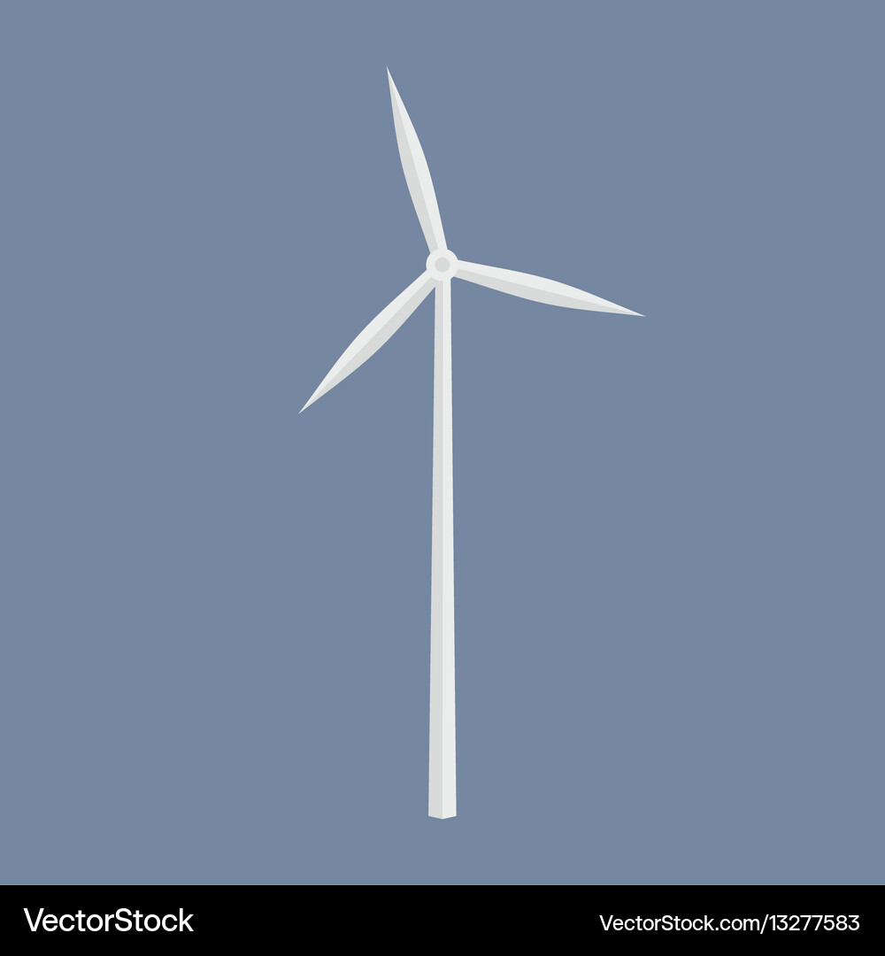 Wind energy generator icon farm symbol Royalty Free Vector