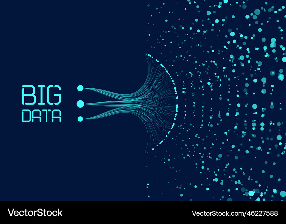 Abstract infographics visualization Royalty Free Vector