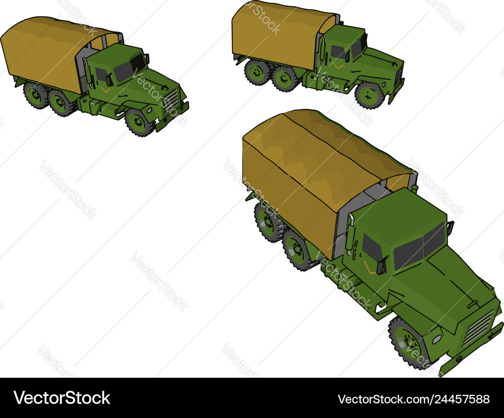 Army vehicle or color Royalty Free Vector Image