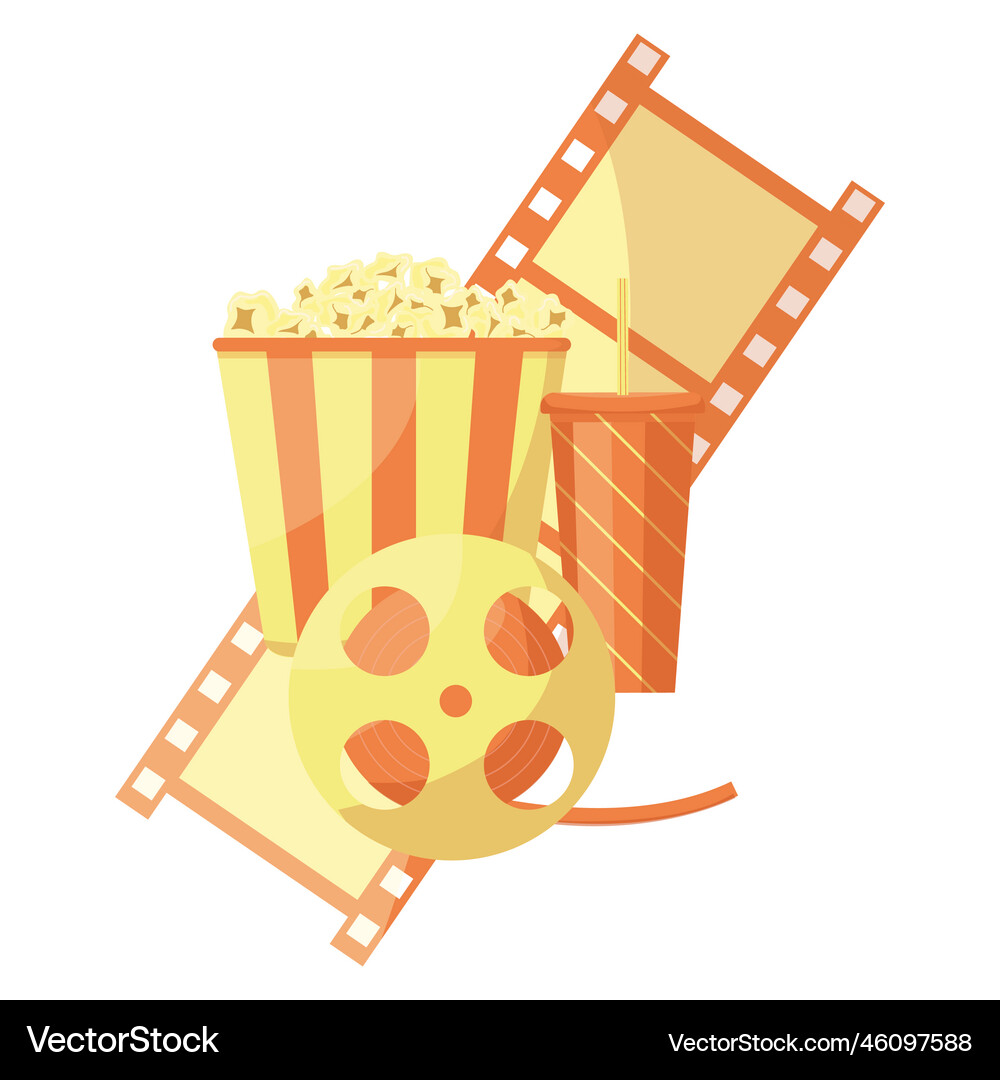 Cinema composition Royalty Free Vector Image - VectorStock