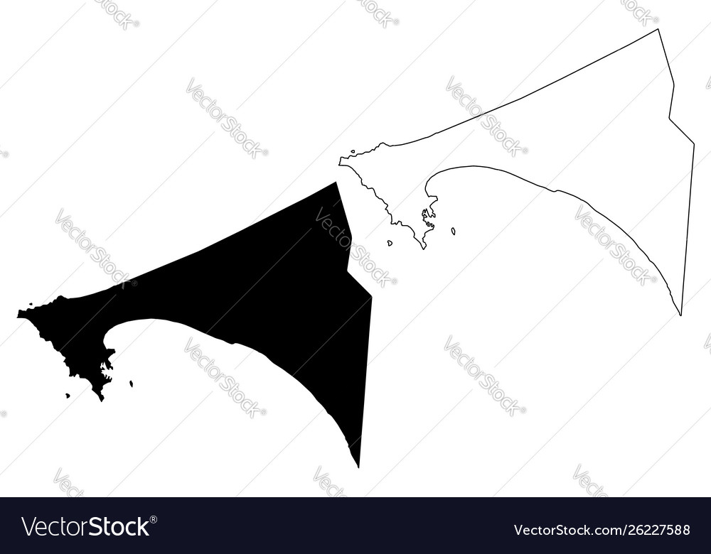 Dakar region regions senegal republic Royalty Free Vector