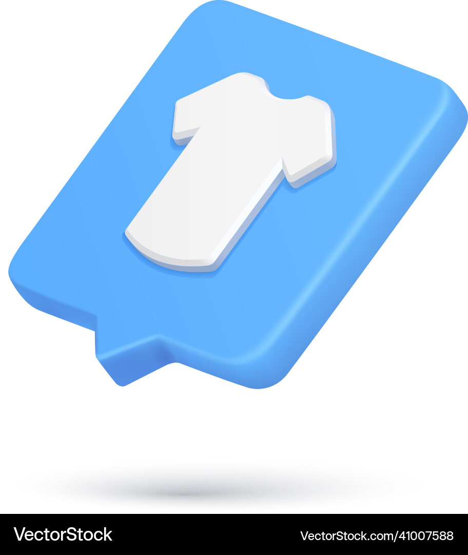 T shirt apparel isometric 3d icon cyberspace quick
