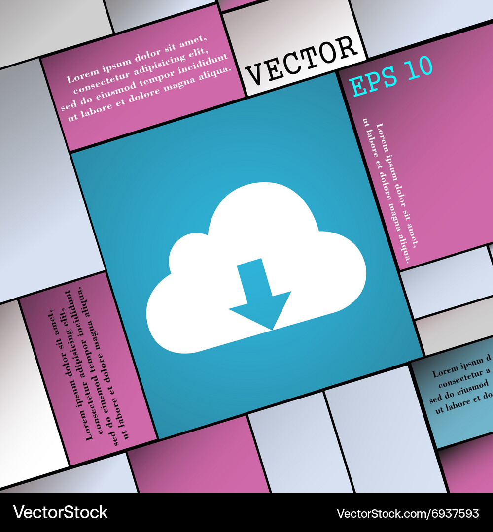 Backup icon sign modern flat style for your design