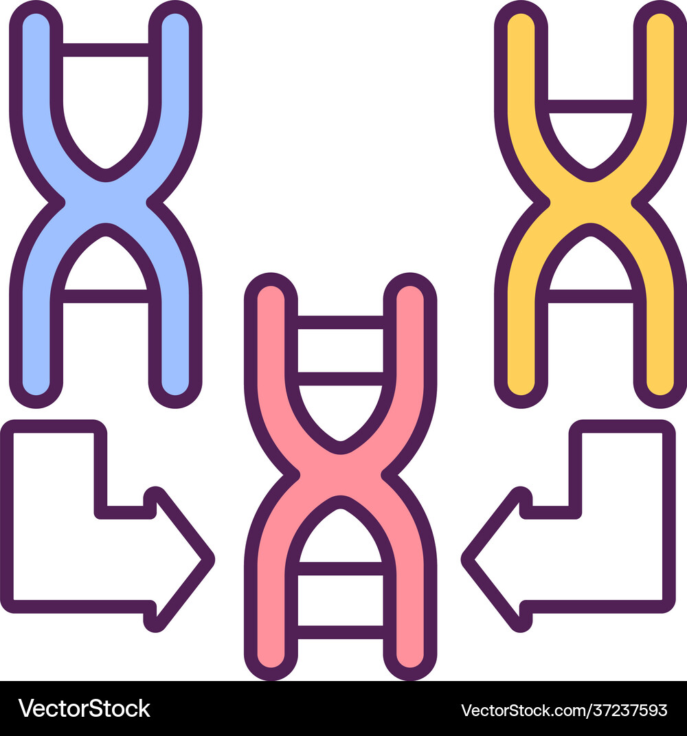 Dealing with corona virus mutation rgb color icon Vector Image