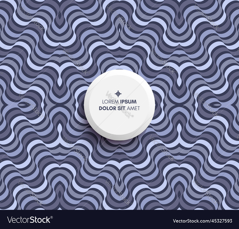 Pattern with optical illusion simple design Vector Image