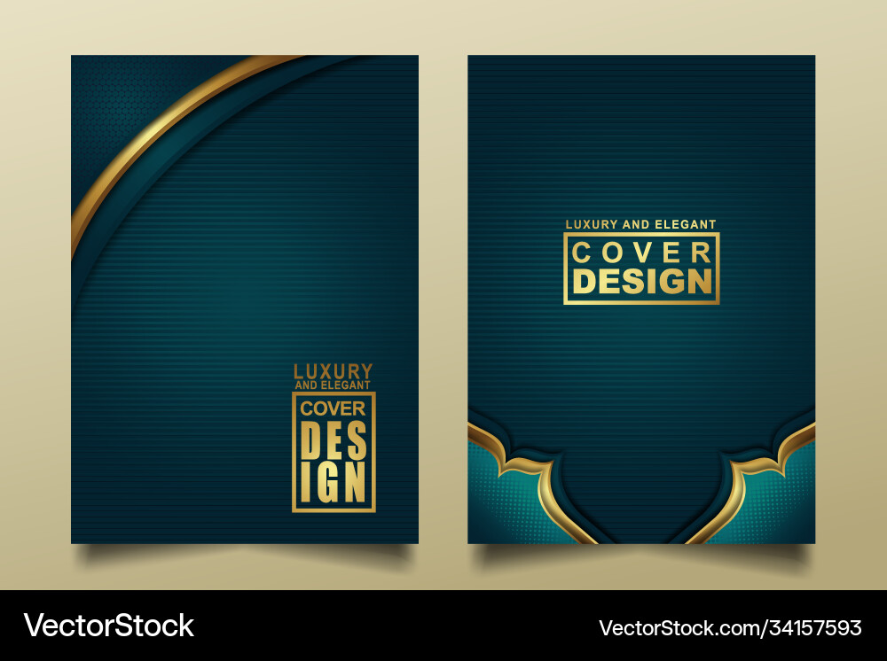 Set cover design template with luxury and elegant Vector Image