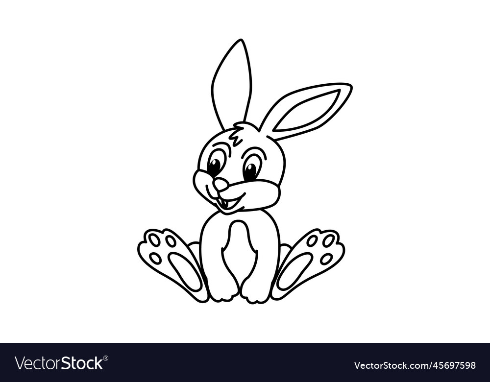 Cute rabbit Royalty Free Vector Image - VectorStock