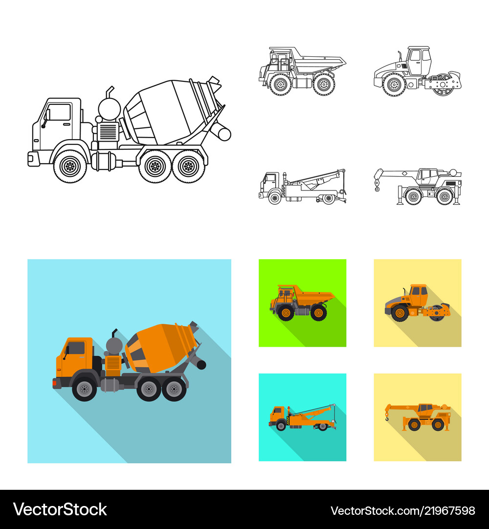 Design of build and construction logo set Vector Image