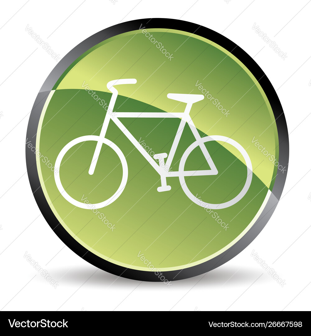 Green bike icon Royalty Free Vector Image - VectorStock