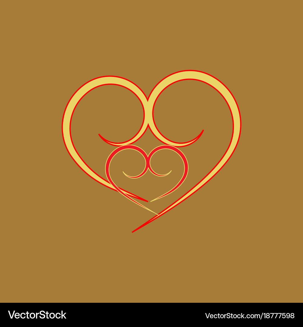 Heart around t shirt Royalty Free Vector Image