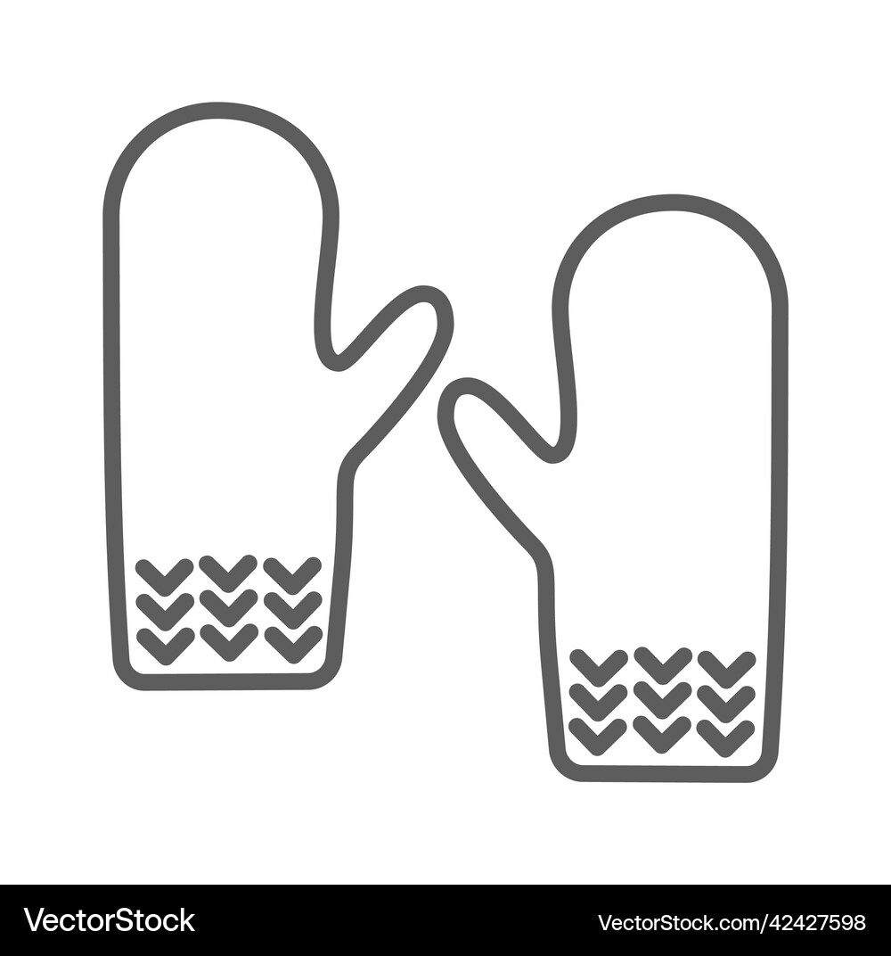 Knit winter clothes icon set knitting clothes Vector Image