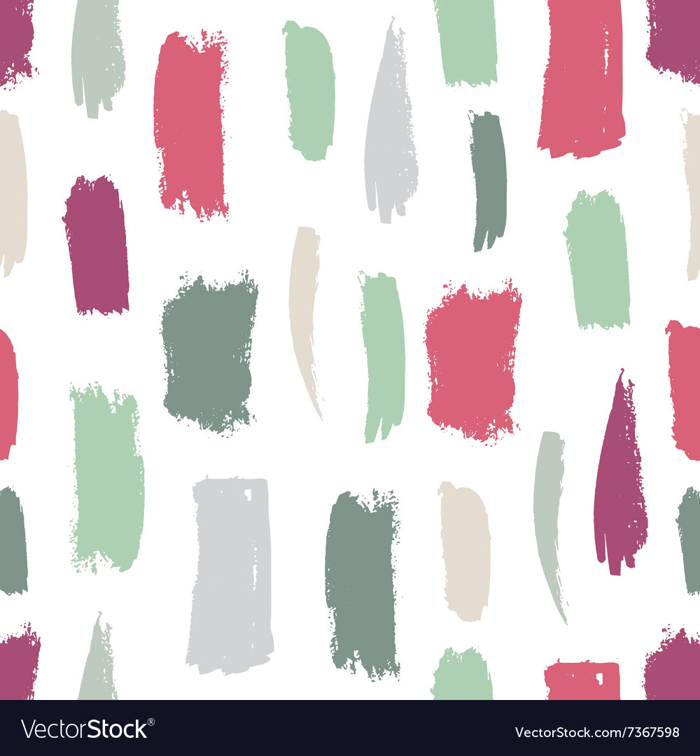 Seamless brush strokes pattern Royalty Free Vector Image