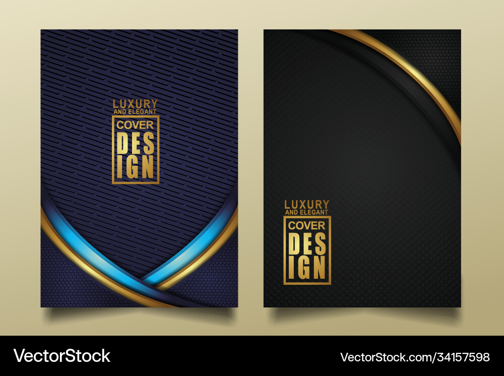 Set cover design template with luxury and elegant Vector Image