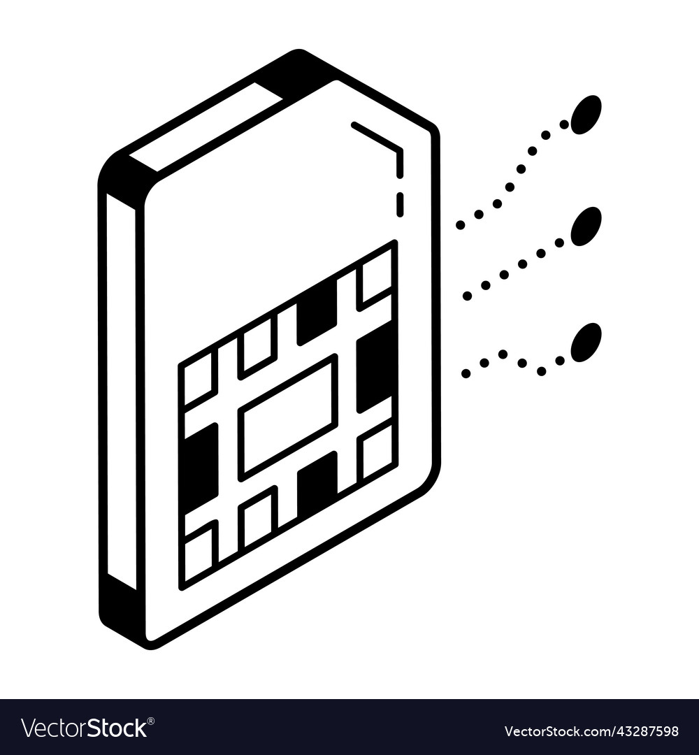 Sim card Royalty Free Vector Image - VectorStock