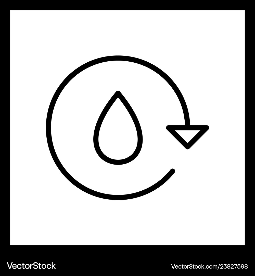 Water recycle icon Royalty Free Vector Image - VectorStock