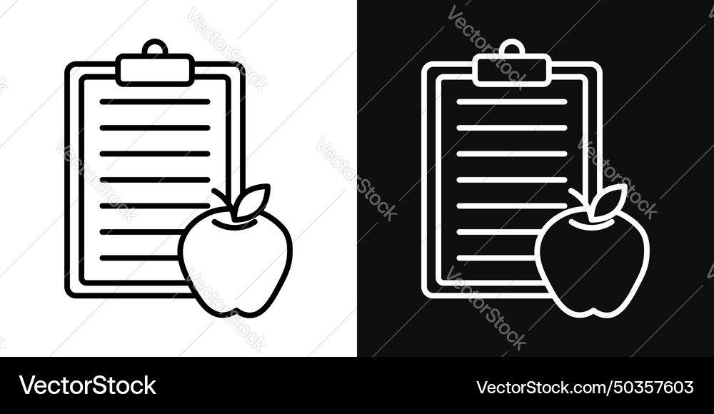 Diet plan icon set nutrition health trainer Vector Image