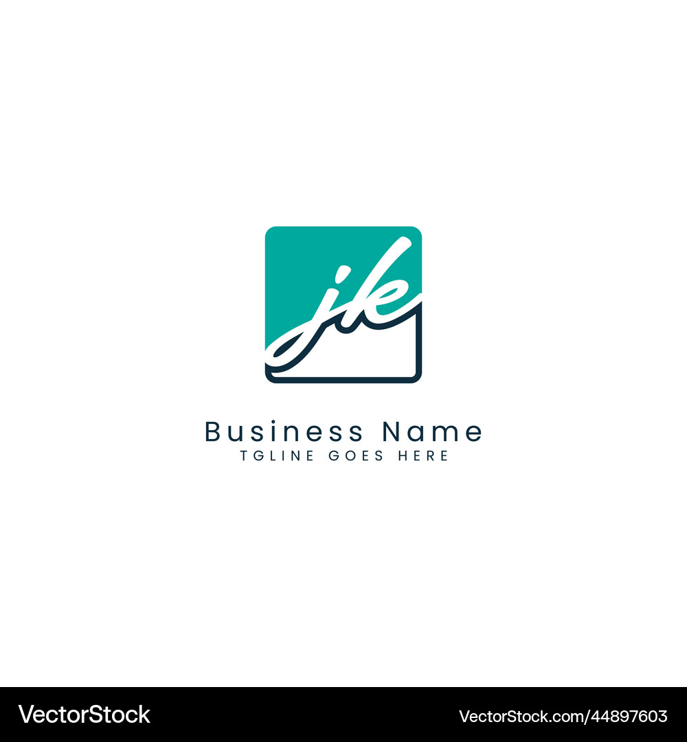 J k jk initial letter handwritten signature Vector Image