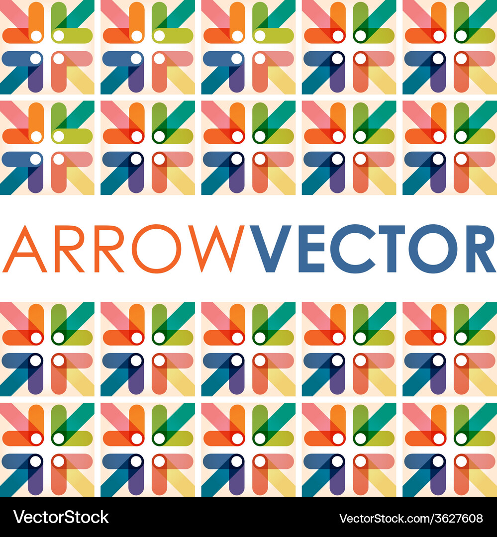 Arrow square Royalty Free Vector Image - VectorStock