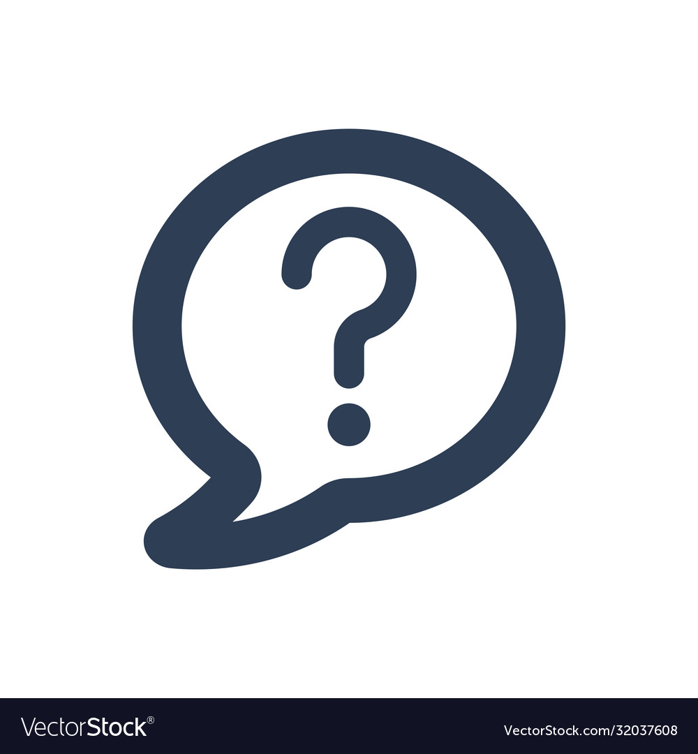 Ask question icon Royalty Free Vector Image - VectorStock