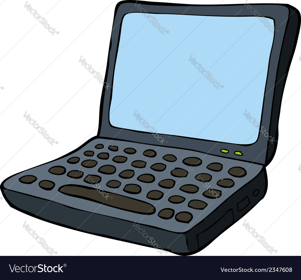 Cartoon notebook Royalty Free Vector Image - VectorStock