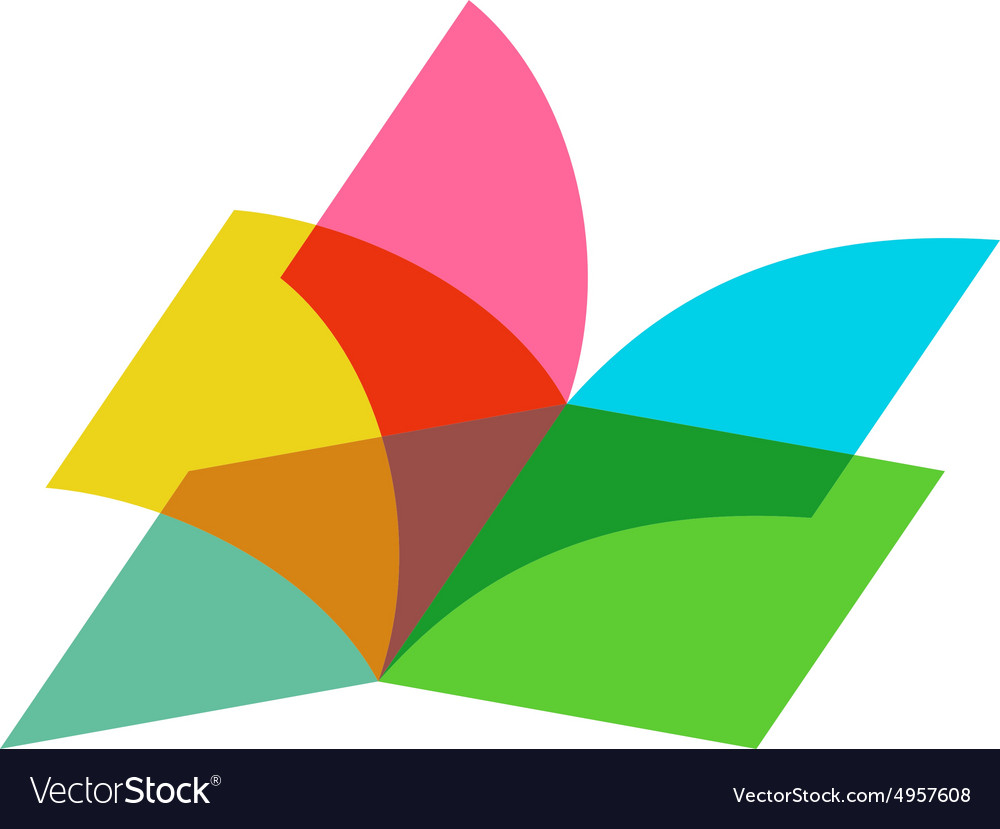 Open book logo Royalty Free Vector Image - VectorStock