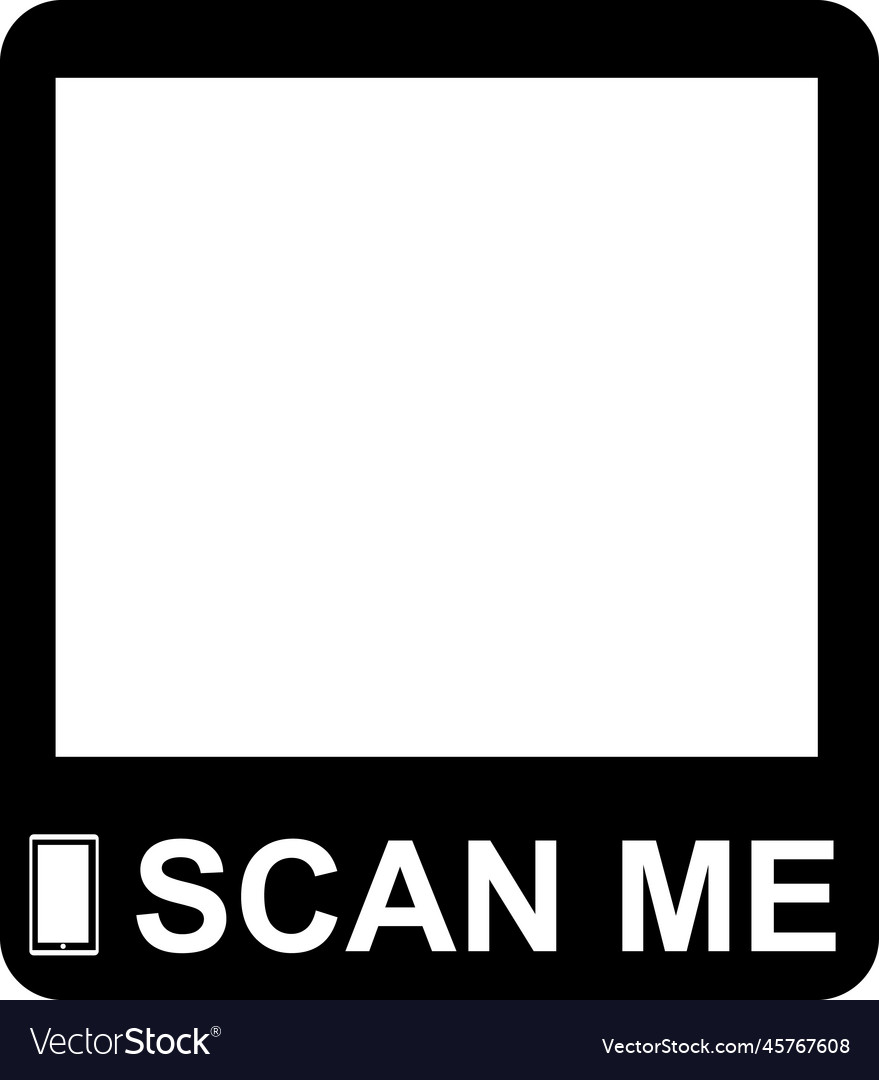 Scan me qr code icon on white background qr code Vector Image Scan me qr code icon on white background qr code Vector Image