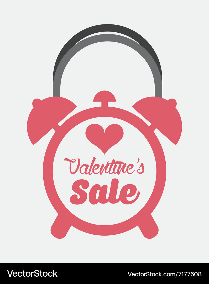 Valentines sale design Royalty Free Vector Image
