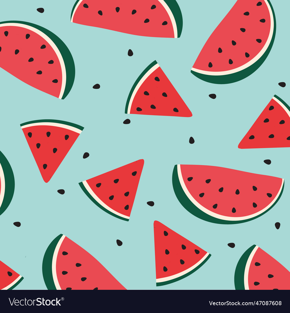 Watermelon pattern for background eps 10 Vector Image