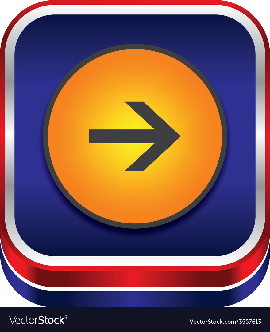 Arrow icon button Royalty Free Vector Image - VectorStock