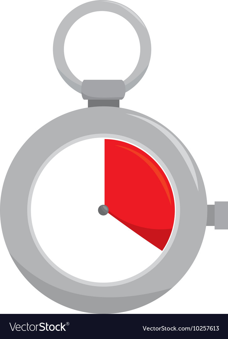 Chronometer device time Royalty Free Vector Image