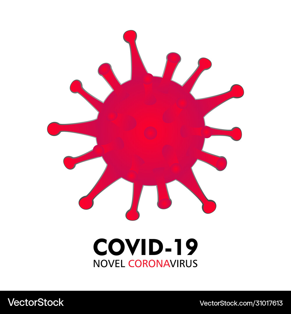 Covid-19 coronavirus concept inscription Vector Image