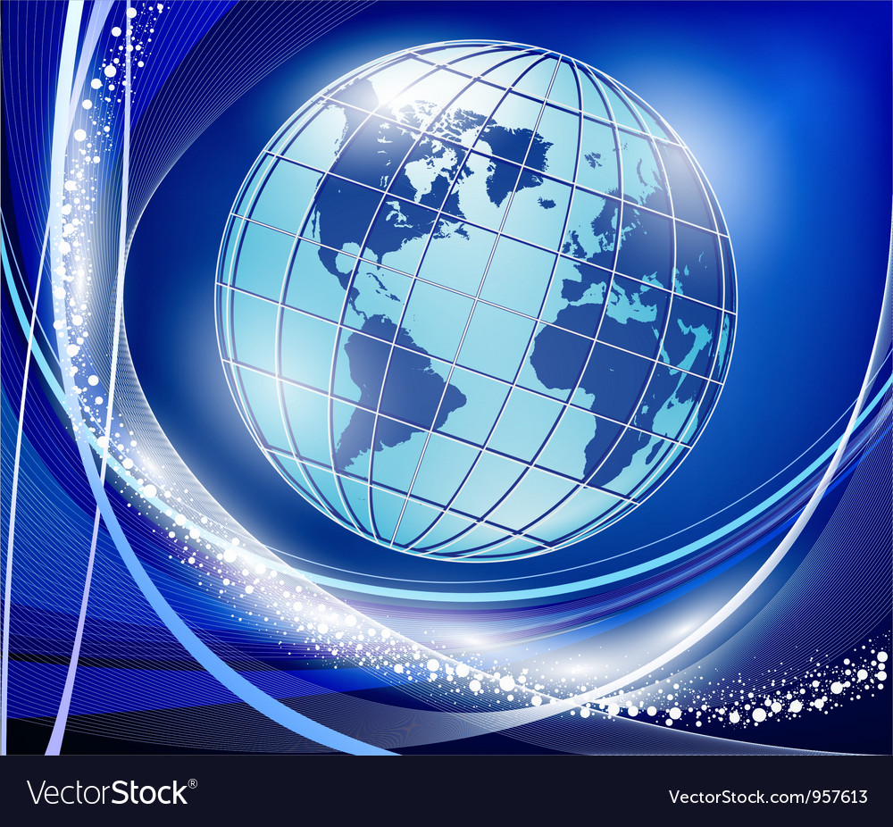Globe background Royalty Free Vector Image - VectorStock