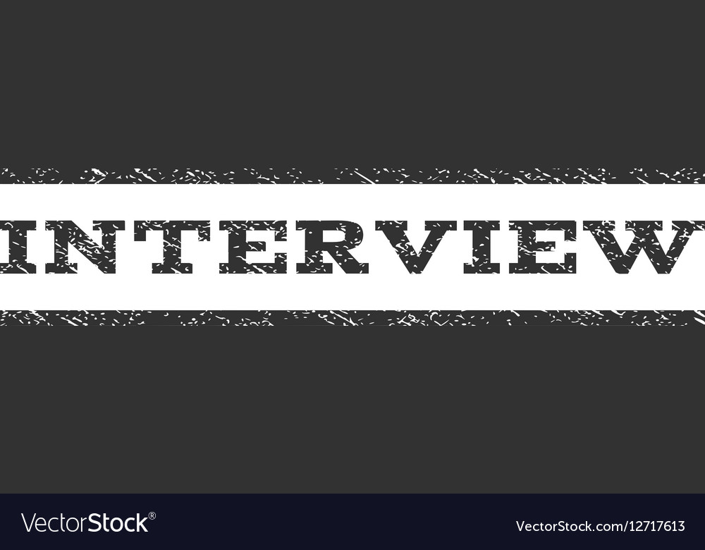 Interview Watermark Stamp Royalty Free Vector Image
