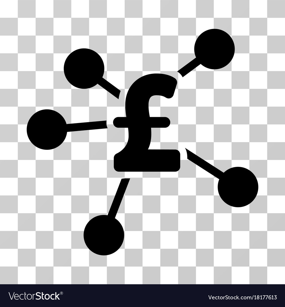 Pound distribution icon Royalty Free Vector Image
