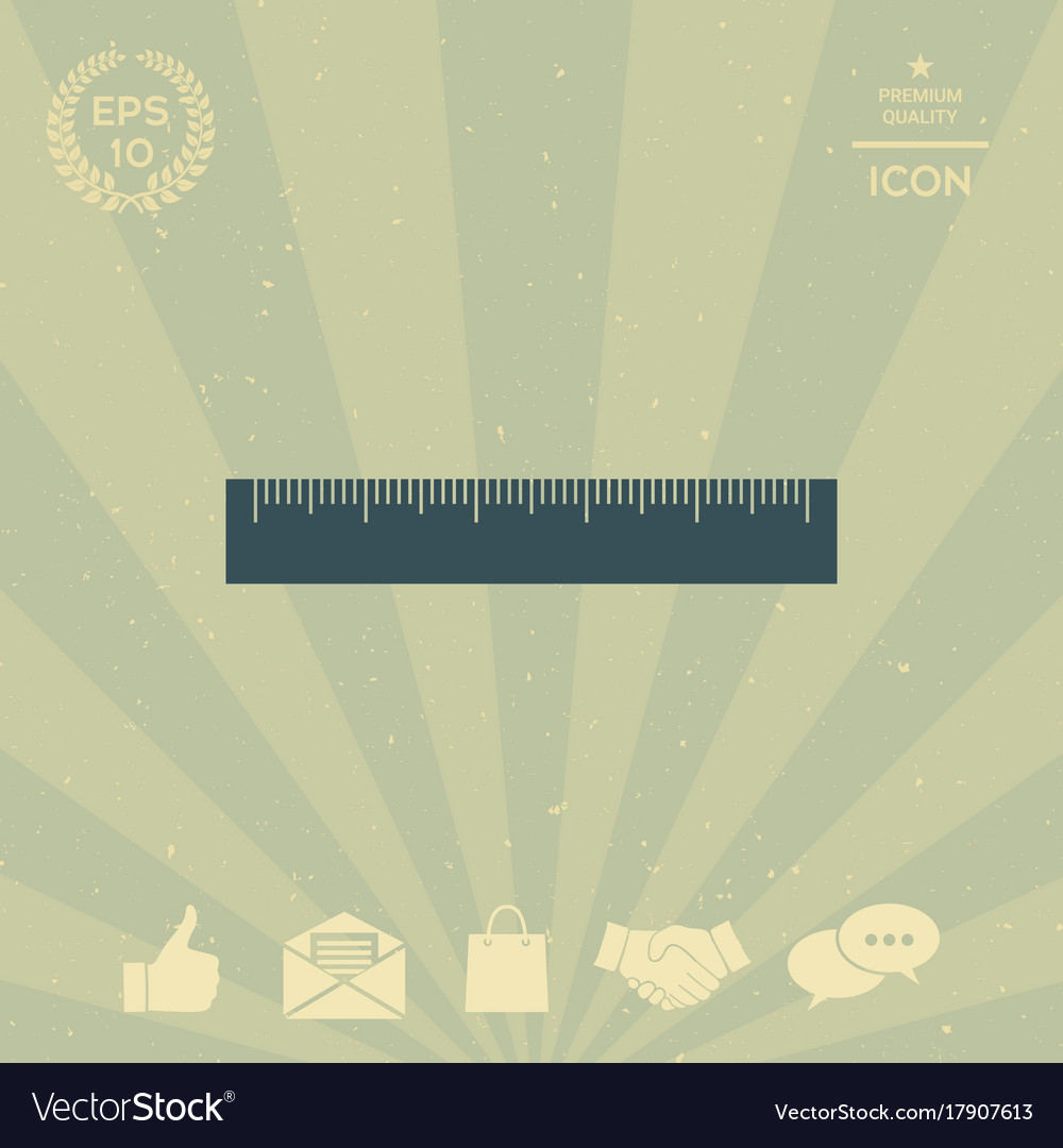 Ruler icon Royalty Free Vector Image - VectorStock