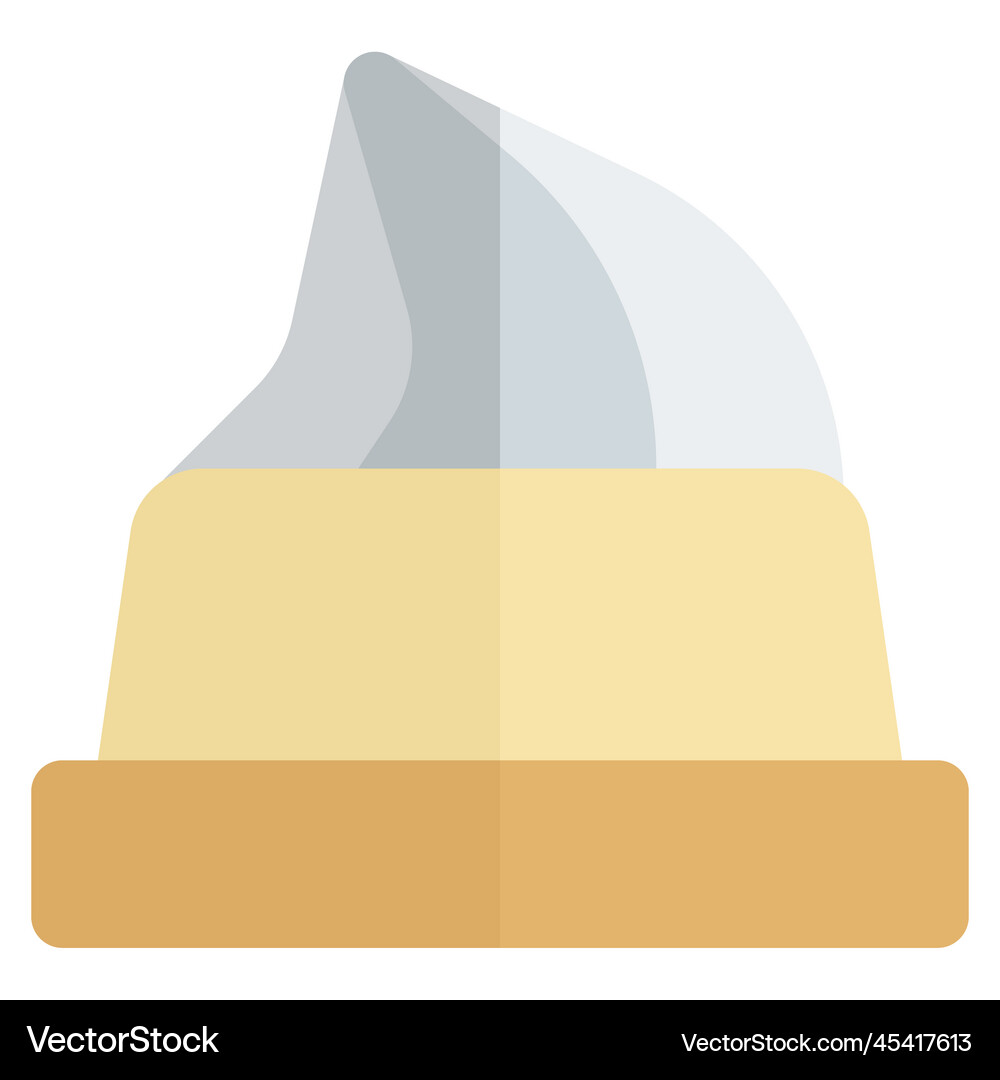 Rum baba a classic italian yeast cake Royalty Free Vector