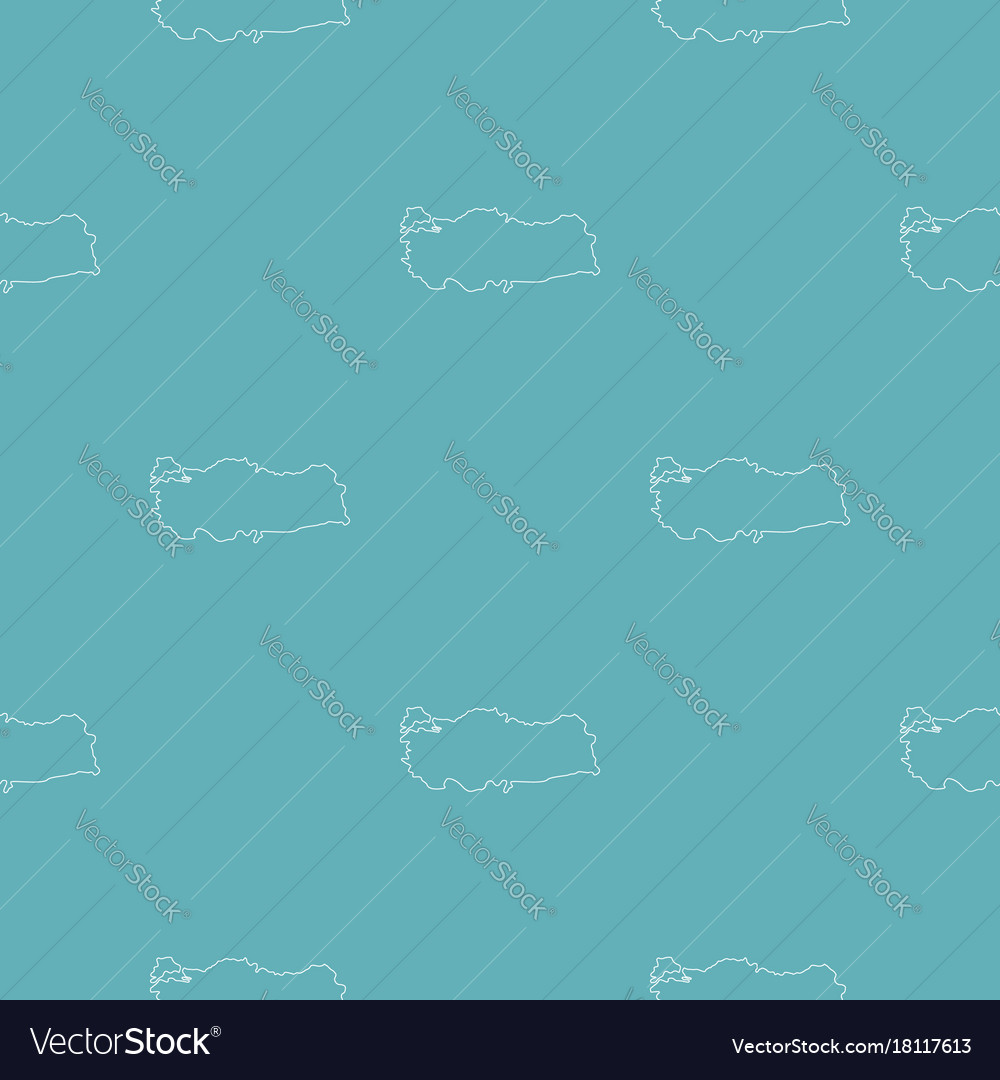 Turkey map pattern seamless blue Royalty Free Vector Image