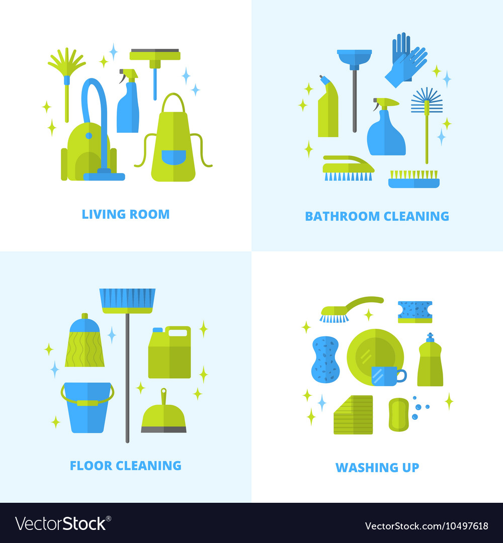 Cleaning icons set Royalty Free Vector Image - VectorStock Cleaning icons set Royalty Free Vector Image - VectorStock