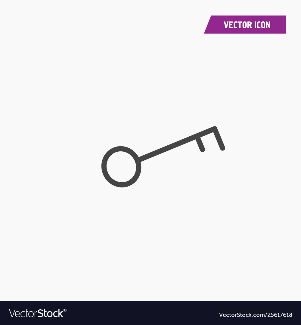 Line key icon Royalty Free Vector Image - VectorStock