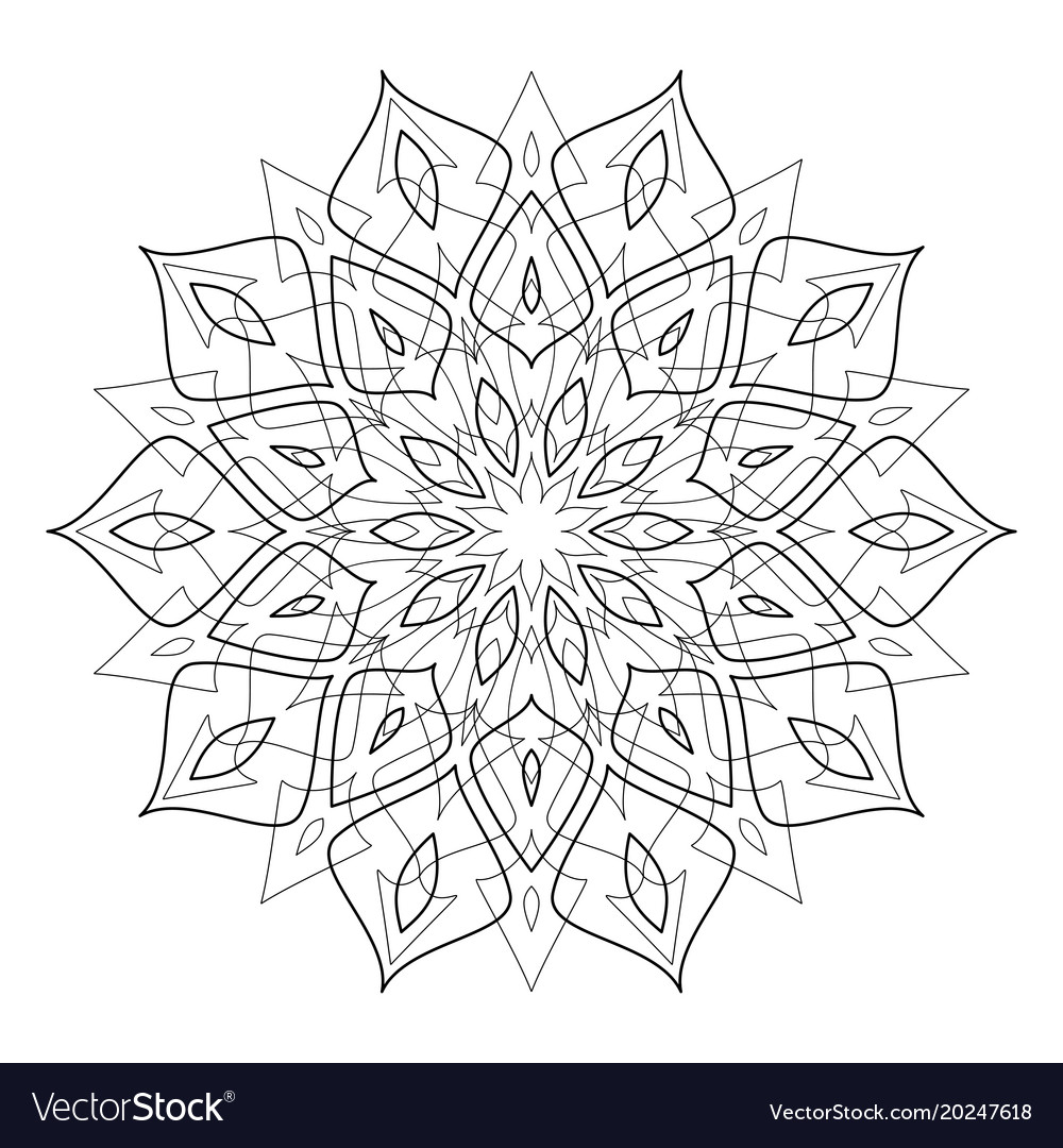 Mandala design element Royalty Free Vector Image