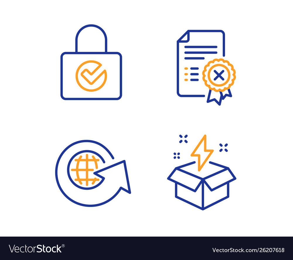 Password encryption world globe and reject Vector Image Password encryption world globe and reject Vector Image