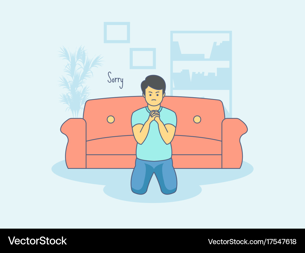 Sorry icon Royalty Free Vector Image - VectorStock