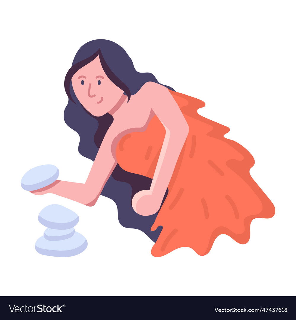 Stone stacking Royalty Free Vector Image - VectorStock