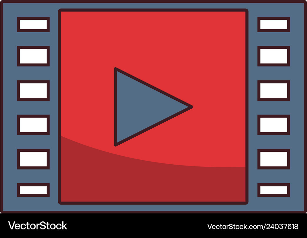 Technology media player cartoon Royalty Free Vector Image