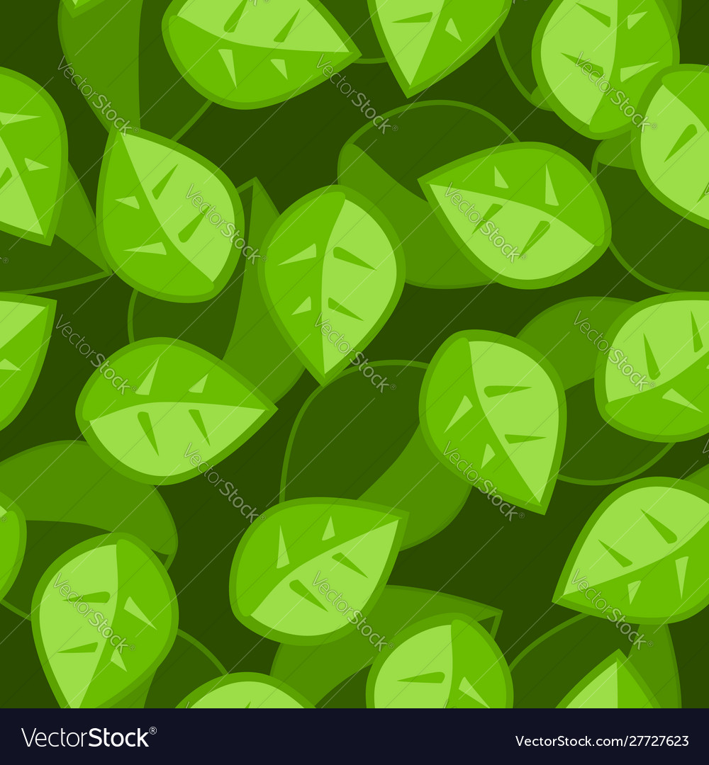 Canopy leaves texture pattern tile Royalty Free Vector Image