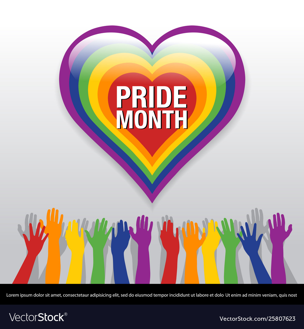 For pride month banner pride Royalty Free Vector Image For pride month banner pride Royalty Free Vector Image
