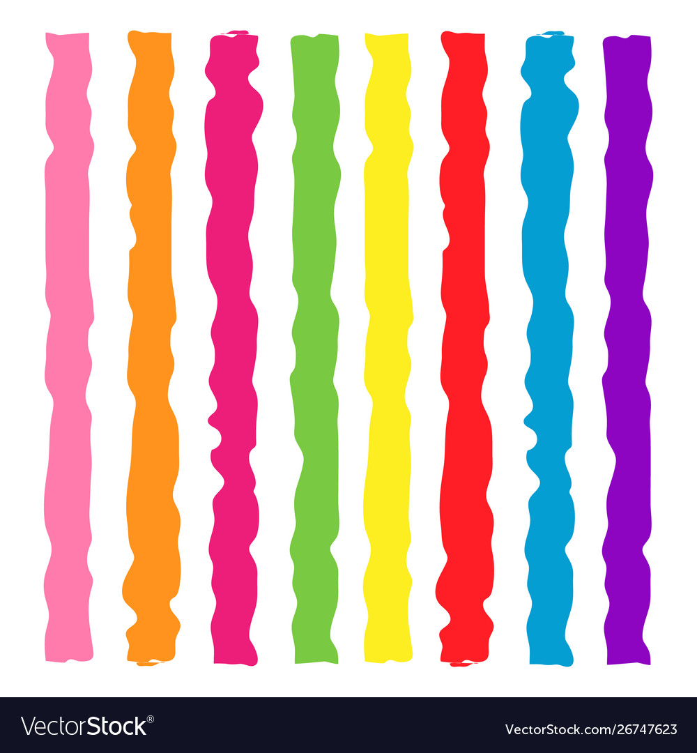 Multi-colored horizontal stripes Royalty Free Vector Image